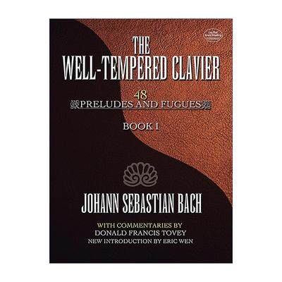 英文原版 The Well-Tempered Clavier 平均律钢琴曲集 48首序曲和赋格 卷一 巴赫 英文版 进口英语原版书籍