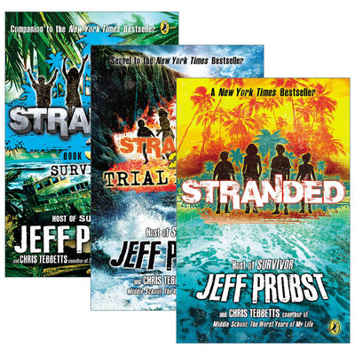 Stranded 搁浅系列3册 儿童动作冒险小说 Jeff Probst