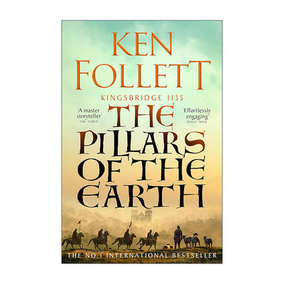 英文原版 The Pillars of the Earth 中世纪三部曲1 圣殿春秋 国王桥系列 英文版 进口英语原版书籍