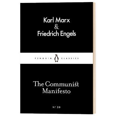 共产党宣言 小黑书系列 The Communist Manifesto 英文原版哲学读物 进口文学英语书籍