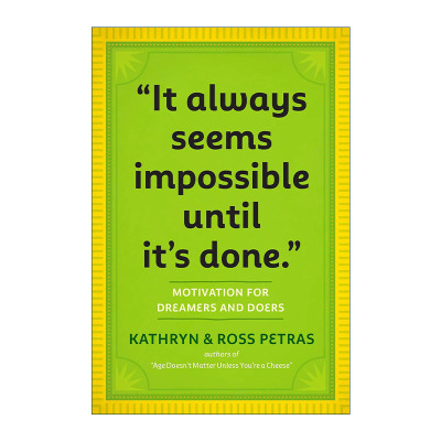英文原版 It Always Seems Impossible Until It's Done 在完成之前似乎总是不可能的 梦想家和实干家的动力 进口英语原版书籍