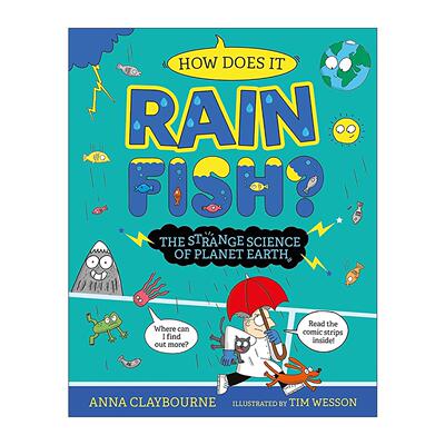 英文原版 Strange Science How does it Rain Fish 奇怪的科学 为什么会下鱼雨 儿童自然地球科普百科漫画精装 进口英语原版书籍