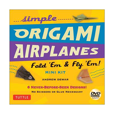 英文原版 Simple Origami Airplanes Mini Kit 简易折纸飞机迷你套装 英文版 进口英语原版书籍