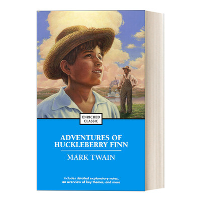 英文原版 Adventures of Huckleberry Finn  哈克贝利 费恩历险记 马克 吐温 Enriched Classics系列 英文版 进口英语原版书籍