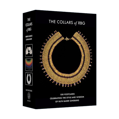 英文原版 The Collars of RBG Postcards 露丝·巴德·金斯伯格大法官明信片 名言 送礼 收藏 英文版 进口英语原版书籍