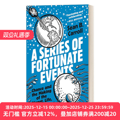 英文原版 A Series of Fortunate Events 一系列幸运事件 机会与地球生命和你的形成 Sean B. Carroll 英文版 进口英语原版书籍