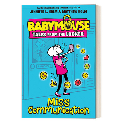 英文原版 Miss Communication Babymouse Tales from the Locker 02 储物柜里的老鼠宝宝故事系列2 沟通不了 英文版 进口英语书籍