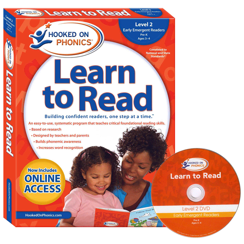 迷上自然拼读系列第二级 英文原版儿童英语自然拼读 Hooked on Phonics Learn to Read Level 2 儿童语音学习英语阅读进口教材书