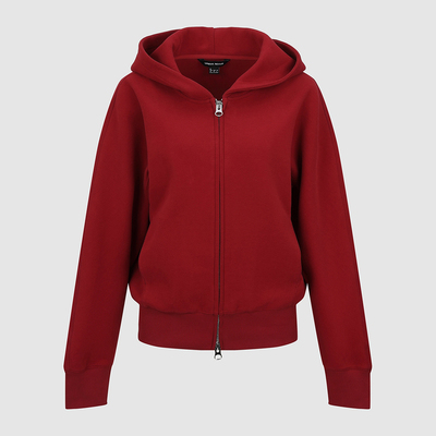 UR国内代购2026春季女装时尚潮流简约连帽红色宽松外套UWJ160016