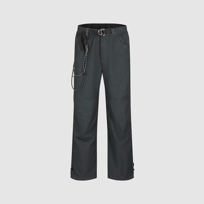 UR国内代购2026春季男装休闲户外绳结抽绳腰带直筒裤UML660008