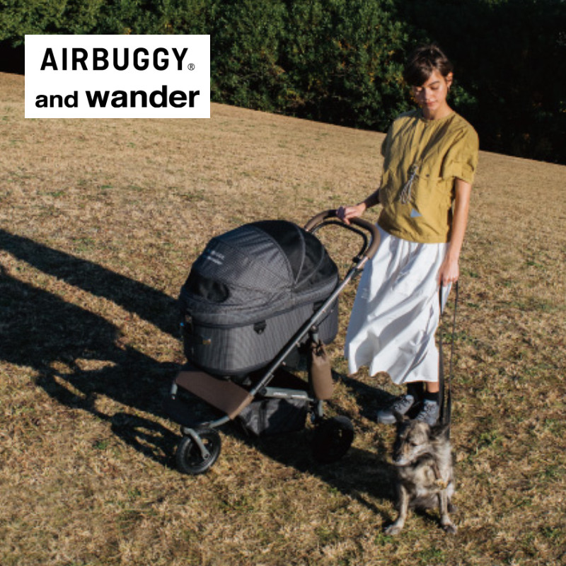 【andwander x airbuggy联名】宠物推车可折叠 摇篮分离 petisan