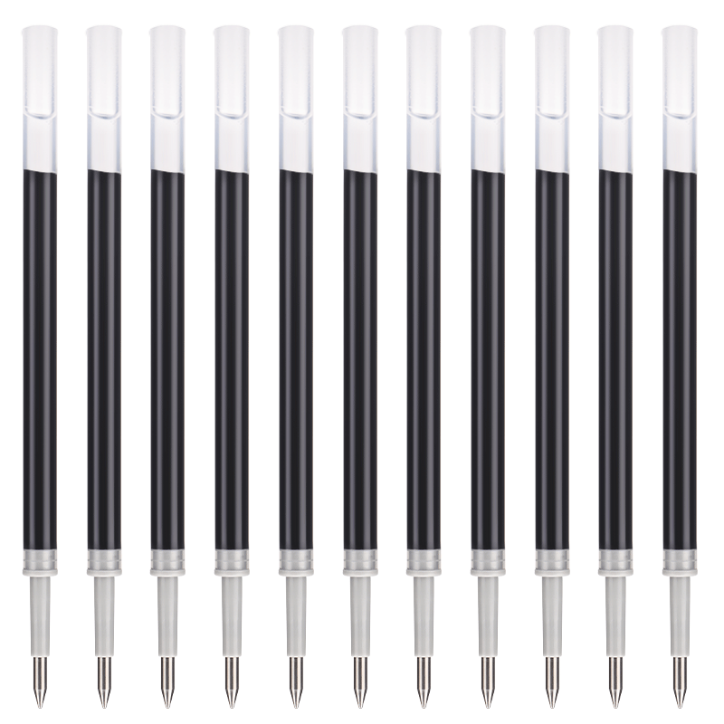 支宝克按压中性笔芯按动签字笔