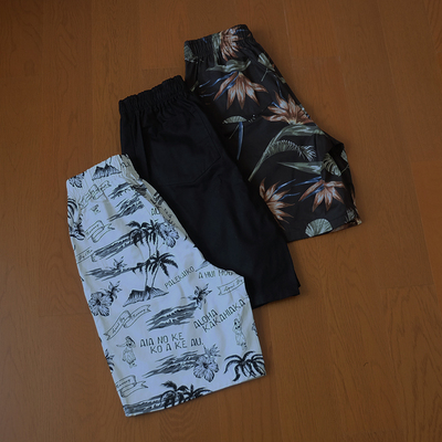 街潮男士厨师裤系列休闲短裤