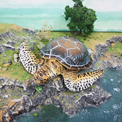 跨境仿真海洋动物海龟动物模型儿