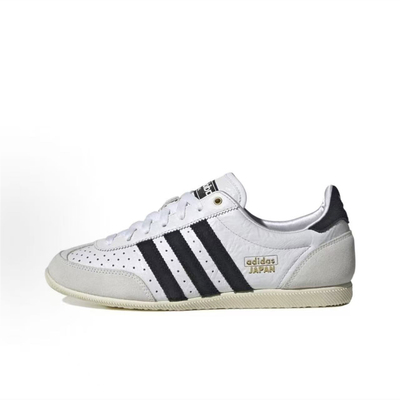 adidas JAPAN W 薄底鞋 低帮 复古 运动休闲鞋 女款 白黑IH5489