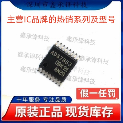 不忘初心 原装正品 ADS7853 ADS7853IPWR TSSOP-16 模数转换芯片