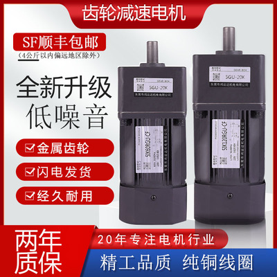 小型减速电机220v可调速6w-750w