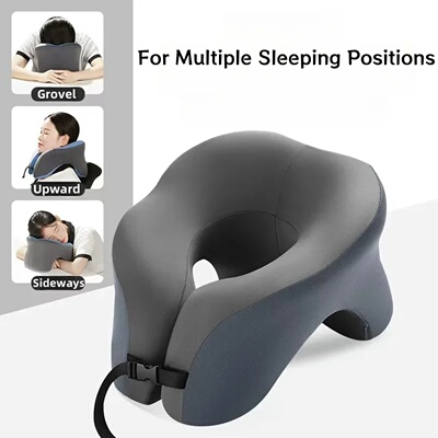 Portable U-shaped Travel Pillow Memory Foam Sleeping Pillow