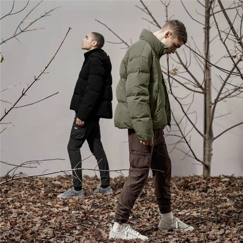 REPRESENT LIFE潮流立领连帽两穿加厚棉服REP宽松保暖外套男士fog_虎窝淘