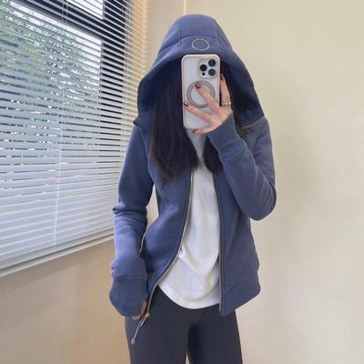 现lulu同款Scuba女修身卫衣