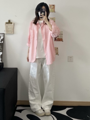 HALF H基础三色直筒裤百搭休闲风阔腿裤通勤基础男