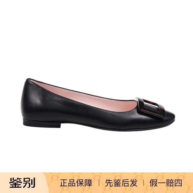 Roger Vivier 26春夏黑色女士圆头芭蕾舞鞋正品代购RVW6683954091