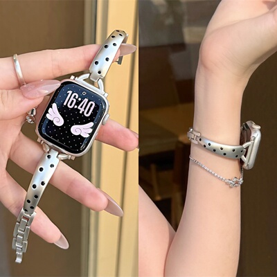 适用华为watch fit345金属手表带fit4pro5pro通用小米9pro红米654