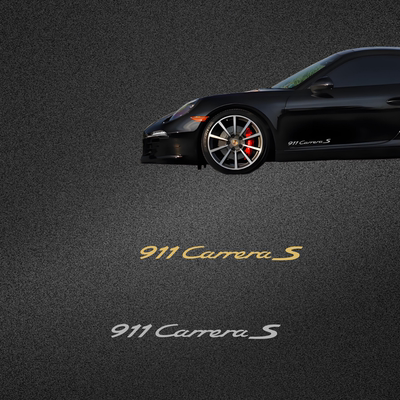 保时捷991carreras车门贴纸