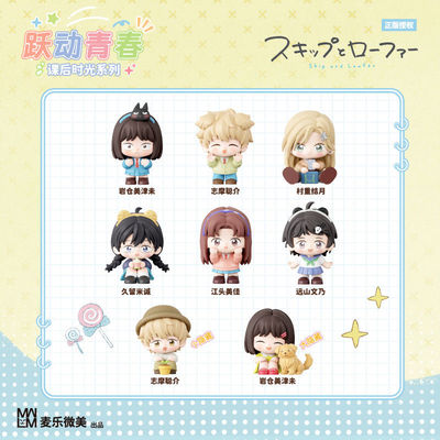 正版现货 跃动青春 动漫周边课后时光系列潮玩盲盒抽萌粒桌面摆件