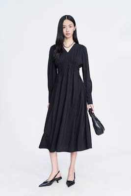 通勤A字裙纯色曼娅奴专柜2