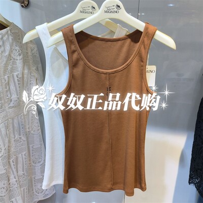 曼娅奴2024商场专柜夏装新品T恤背心上衣MO22RE025