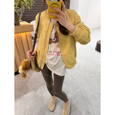 EN ENING | 春日限定 软糯头层羊皮夹克外套GG77298