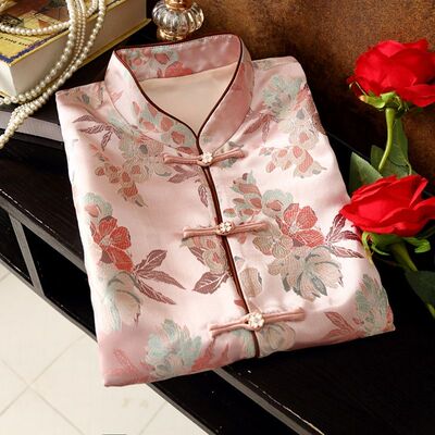 中式205女马甲民族立领开