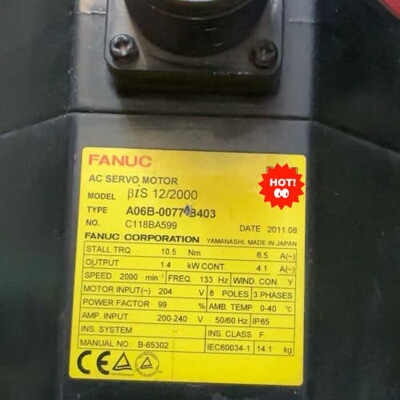 议价FANUC电机A06B-0077-B403 BiS12/20
