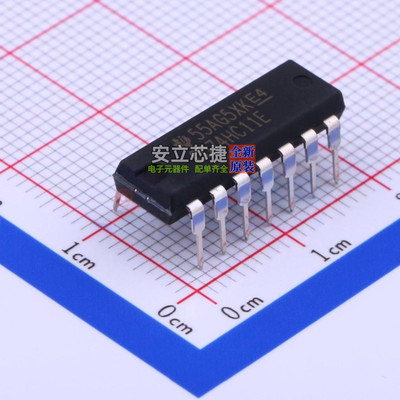 逻辑门 CD74HC11E PDIP-14 TI/德州 电子元器件配单全新原装