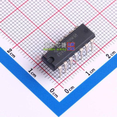 逻辑门 CD4011UBE PDIP-14 TI/德州 电子元器件配单全新原装