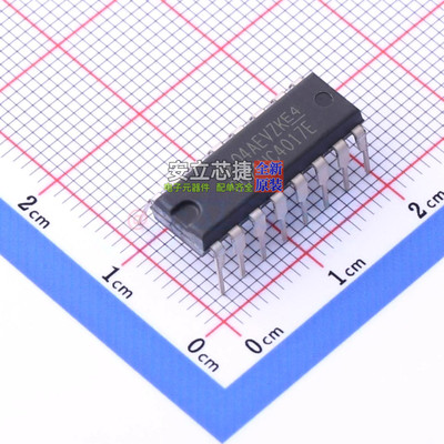 计数器/分频器 CD74HC4017E DIP-16 TI/德州 电子元器件全新原装