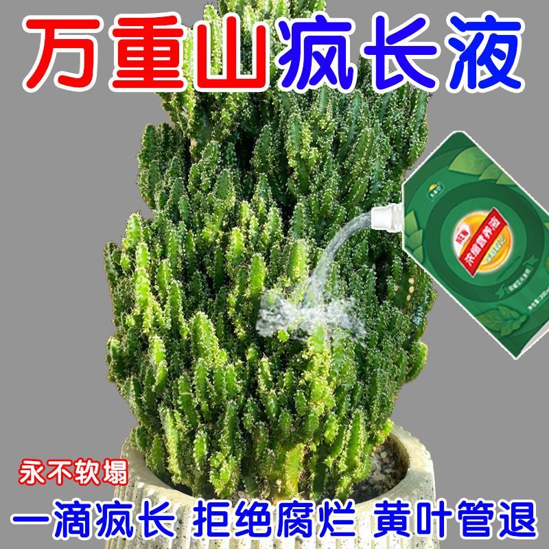 万重山营养液专用肥料防黄叶腐烂软塌催肥促芽绿植盆栽新型肥料