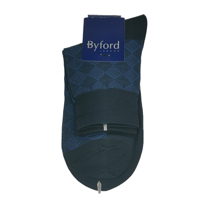 BYFORD/百富男士高针织中筒袜
