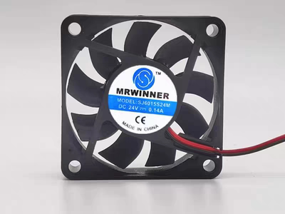 全新 SJ6015S24M 24V 0.14A 6015 6CM 静音 工业机柜电源机箱风扇