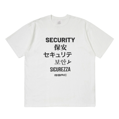 SECURITY保安短袖t恤夏季设计感小众情侣男女宽松圆领上衣