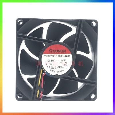 PE80252B1-000C-G99 24V 4.80W 8025 8厘米/cm 变频器散热风扇