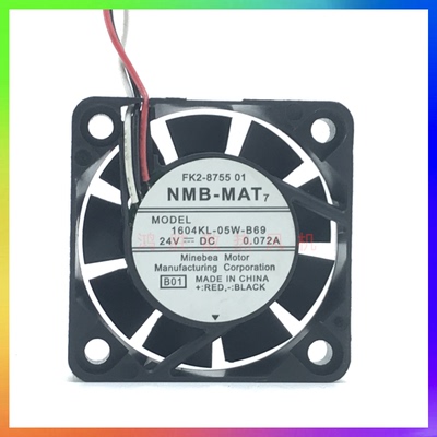 正品NMB 1604KL-05W-B69 24V 0.072A 4010 4CM变频器静音散热风扇