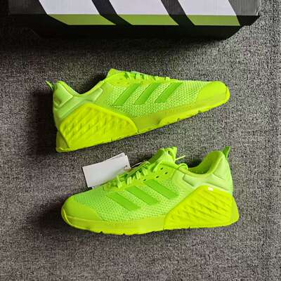 ADIDAS DROPSET 3 TRAINER荧光绿透气网面低帮综合训练鞋 IH5248