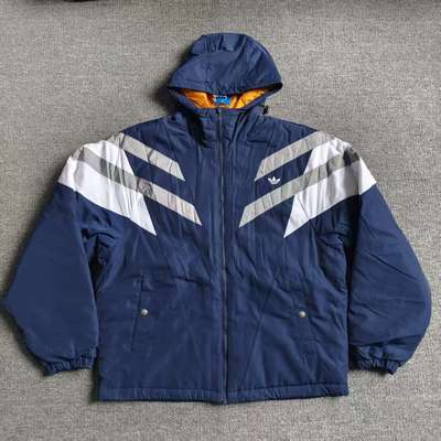 ADIDAS阿迪达斯三叶草男女运动保暖复古连帽棉服 JJ4969