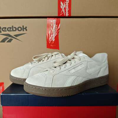 REEBOK锐步Club C Grounds UK男子翻毛皮休闲网球板鞋 100033075