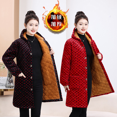 新款加绒加厚保暖棉衣