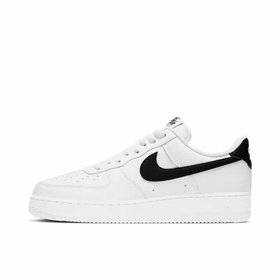 Nike Air Force 1 复古风格 防滑 低帮 板鞋 男款 白黑CT2302-100