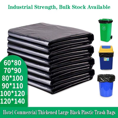 Hotel Commercial Thickened Large Black Plastic Trash Bags