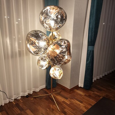 极简TomDixon别墅客厅沙发边卧室书房网红服装店酒店大堂熔岩落地